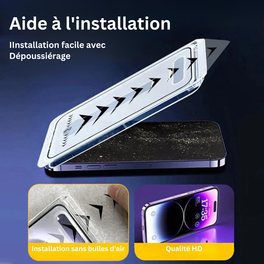 Protection d'écran 3 en 1 - iPhone – EvoTech FR