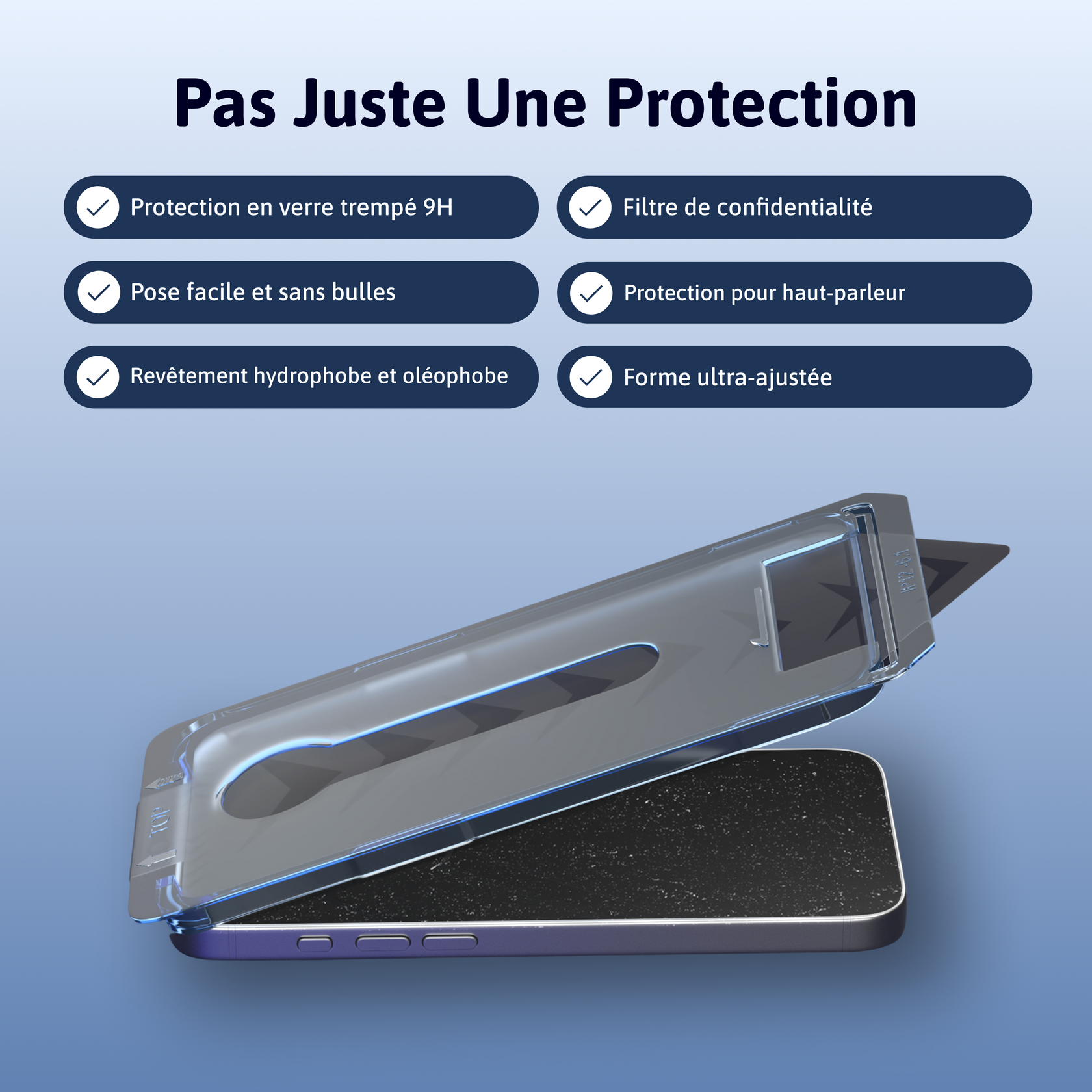 Protection d'écran 3 en 1 - iPhone – EvoTech